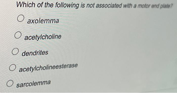 Solved Which of the following is not associated with a motor | Chegg.com