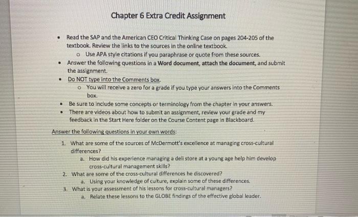 Solved Chapter 6 Extra Credit Assignment . . Read the SAP | Chegg.com
