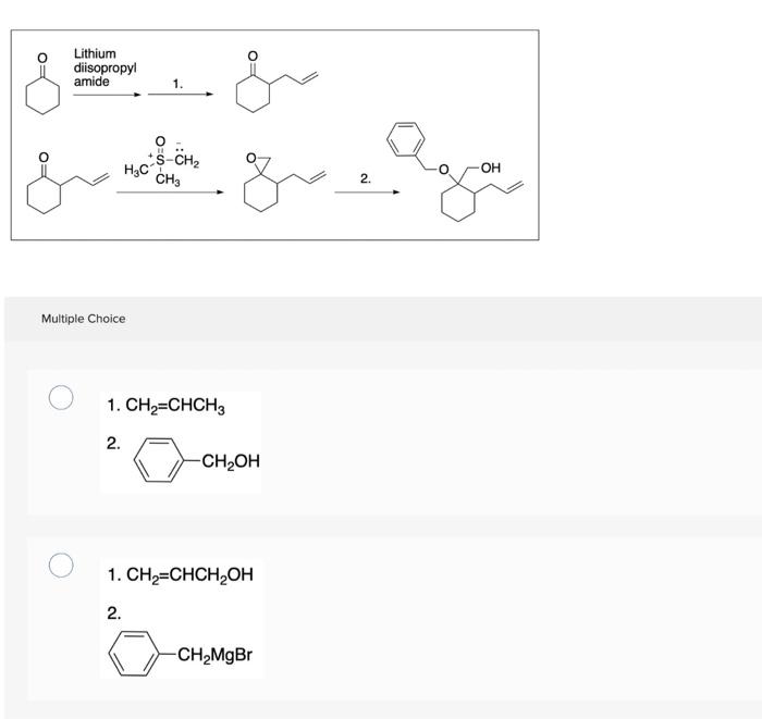 Solved 2. Multiple Choice 1. CH2=CHCH3 1. CH2=CHCH2OH1. | Chegg.com