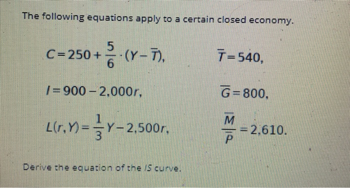 Solved The following equations apply to a certain closed | Chegg.com