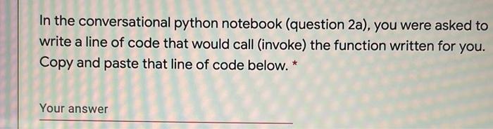 Solved Using only python:the question is refferring to a | Chegg.com