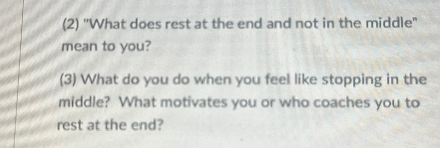 Solved (2) ﻿"What does rest at the end and not in the | Chegg.com