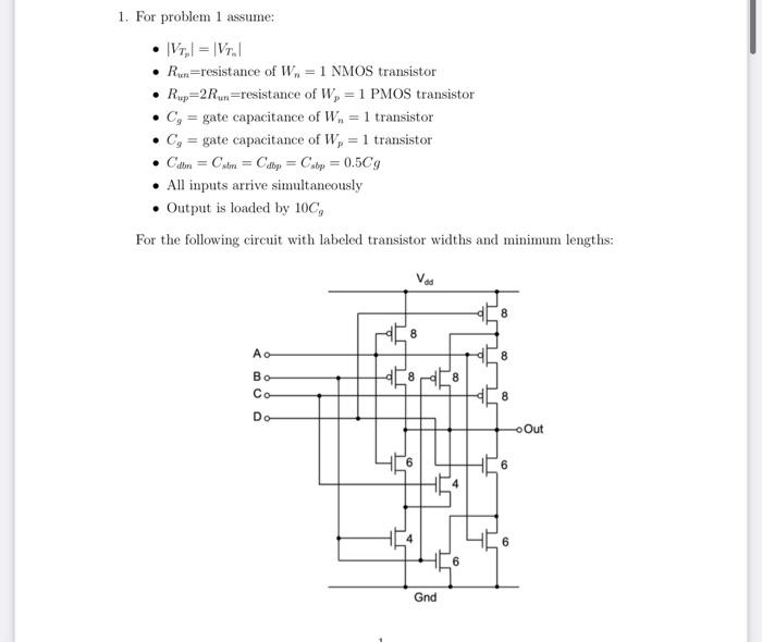 Solved 1. For problem 1 assume: • |VT₂| = |VT| Run | Chegg.com