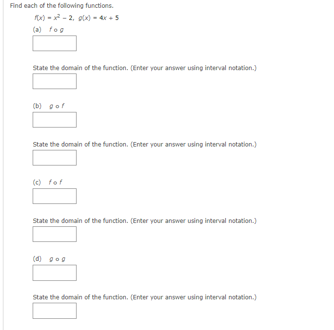 Solved Find each of the following | Chegg.com