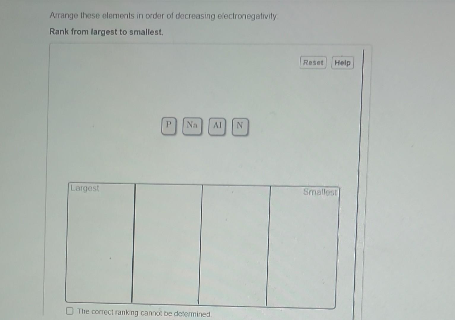 Solved Arrange these elements in order of decreasing | Chegg.com