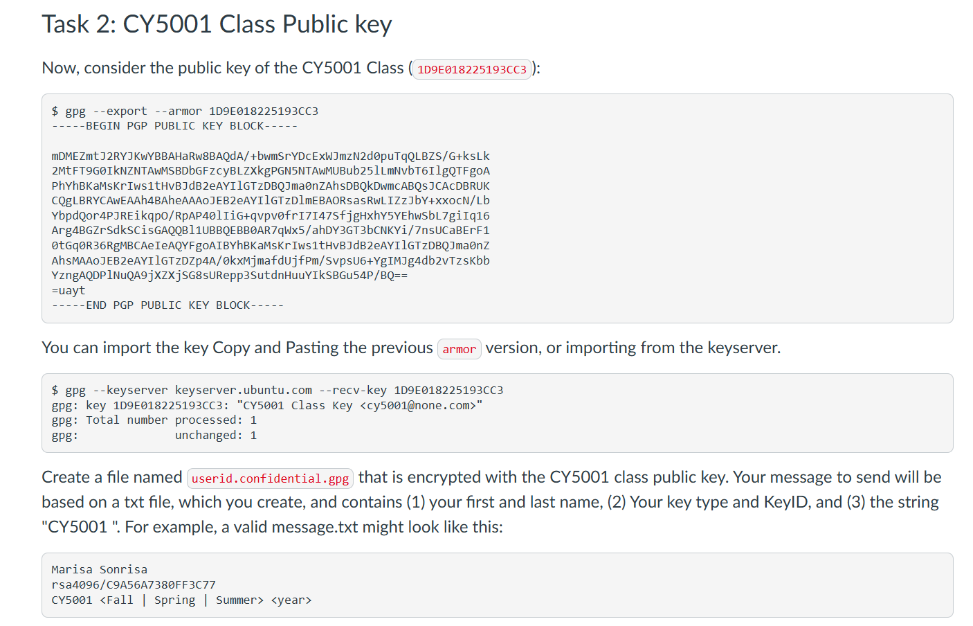 Please help me complete this assignment. Please list | Chegg.com
