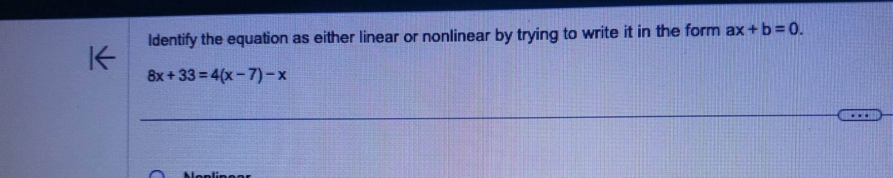 Solved Identify the equation as either linear or nonlinear | Chegg.com