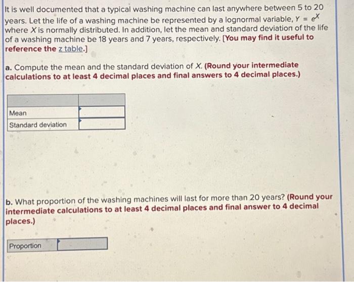 Solved It is well documented that a typical washing machine | Chegg.com
