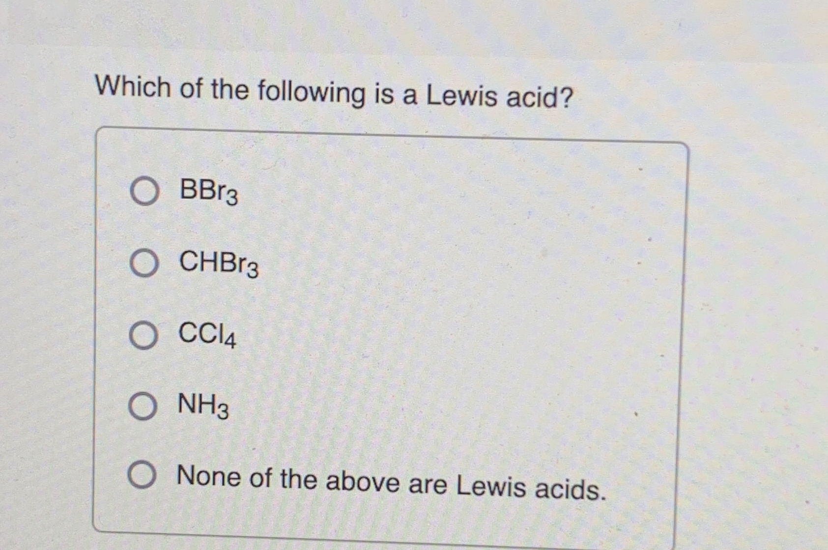 Solved Which of the following is a Lewis | Chegg.com