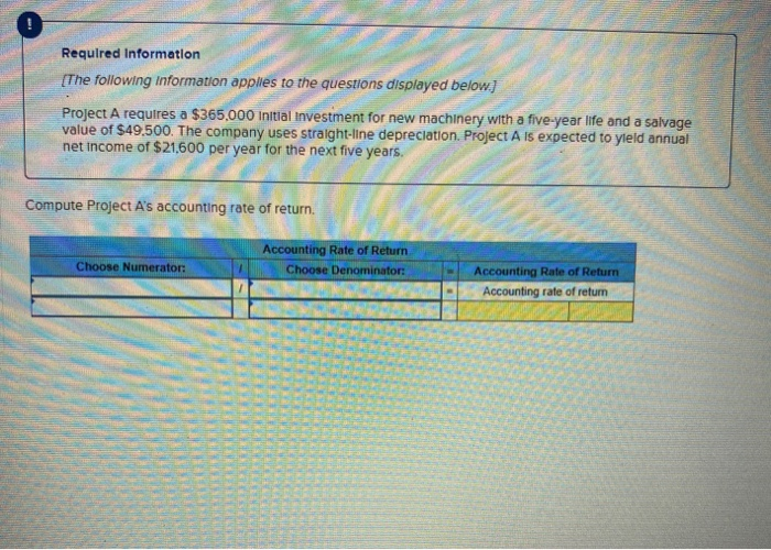 Solved Required Information {The following information | Chegg.com