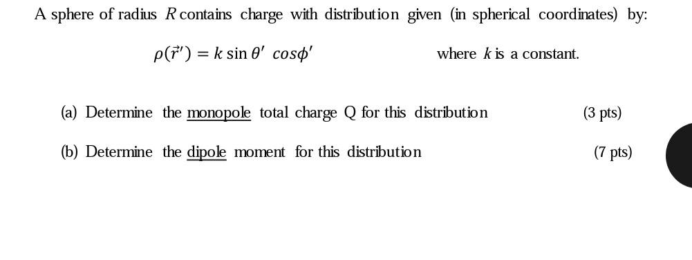 Solved A sphere of radius R contains charge with | Chegg.com