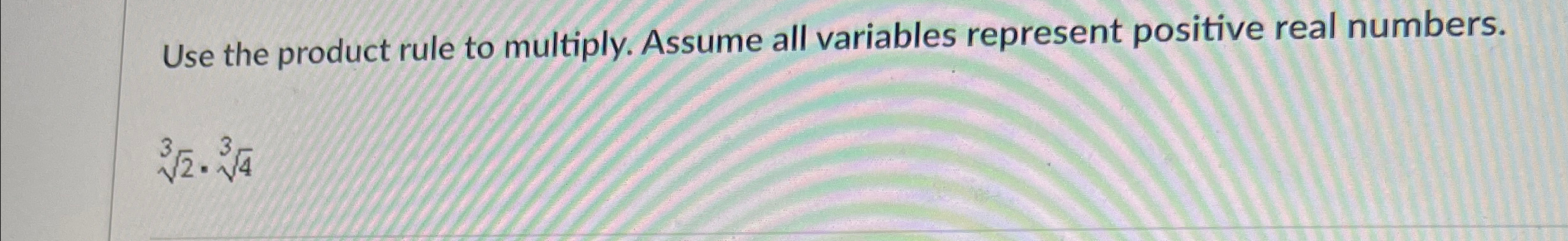 Solved Use the product rule to multiply. Assume all | Chegg.com