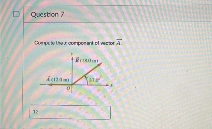 Solved Compute the x component of vector A. | Chegg.com