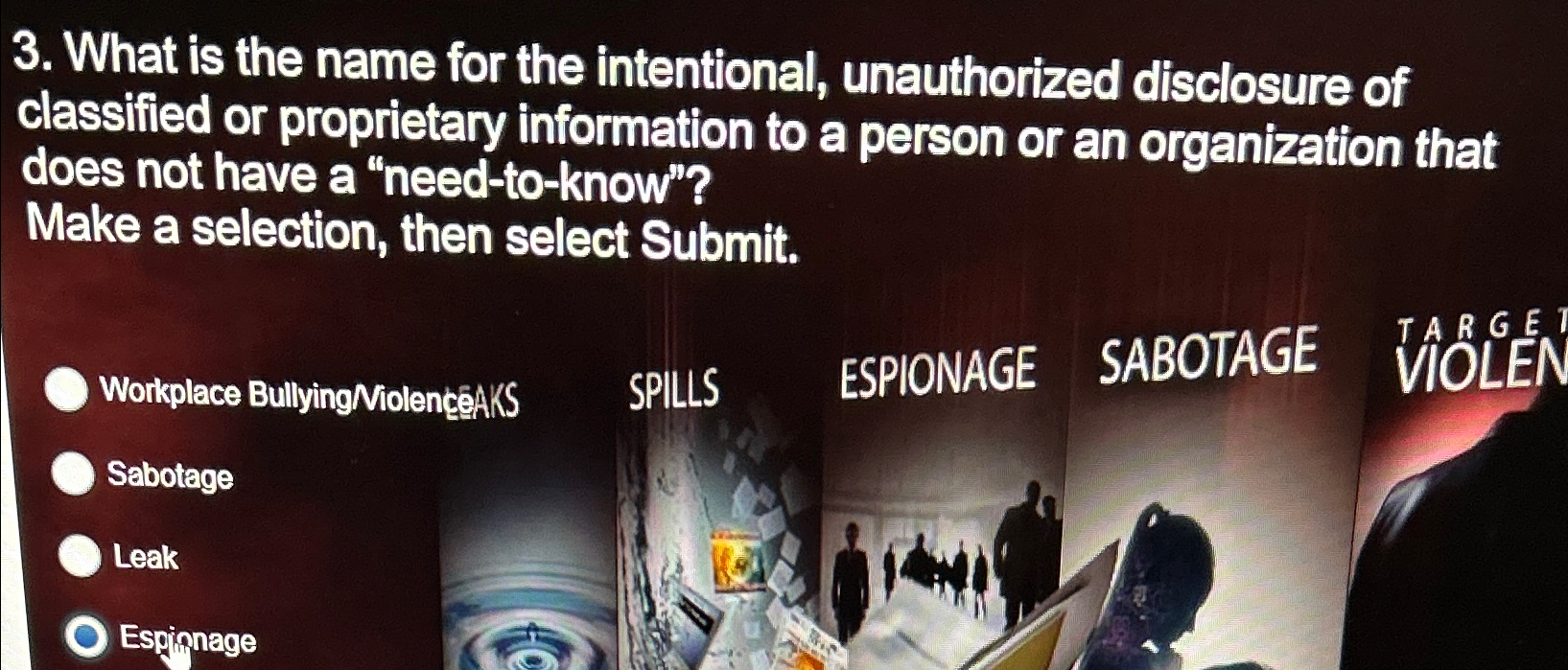 Solved What is the name for the intentional, unauthorized | Chegg.com