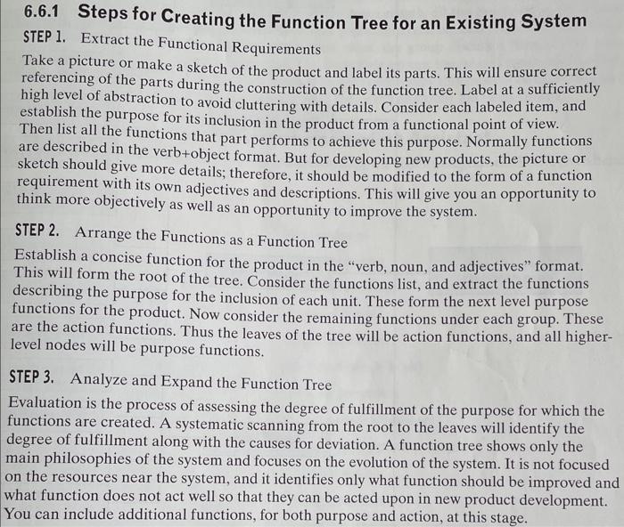 Solved (3) Build the function tree for each product | Chegg.com