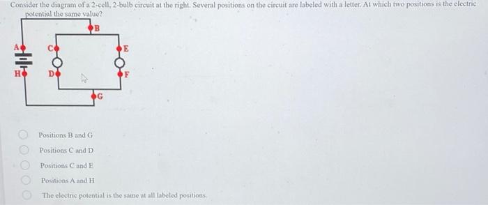 Solved A 2-cell. 2-bulb circuit is shown in the diagram at | Chegg.com