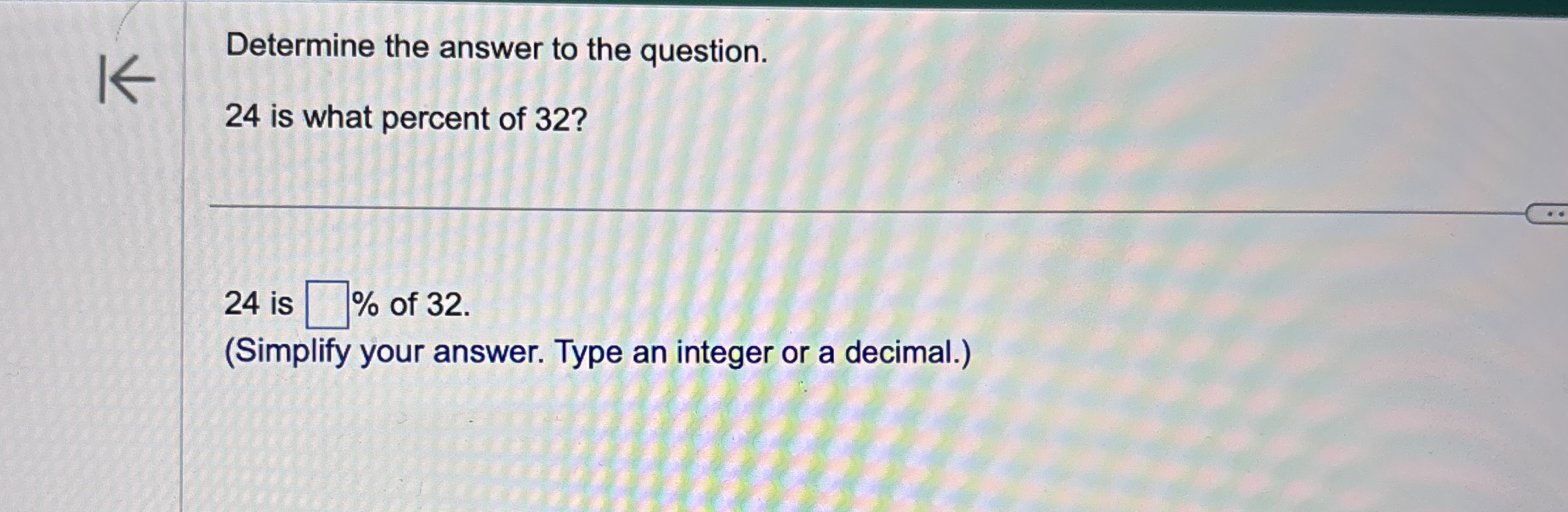 Solved Determine the answer to the question.24 ﻿is what | Chegg.com