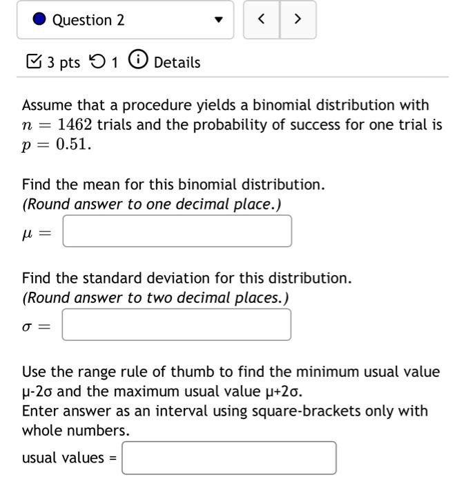 Solved Assume that a procedure yields a binomial | Chegg.com