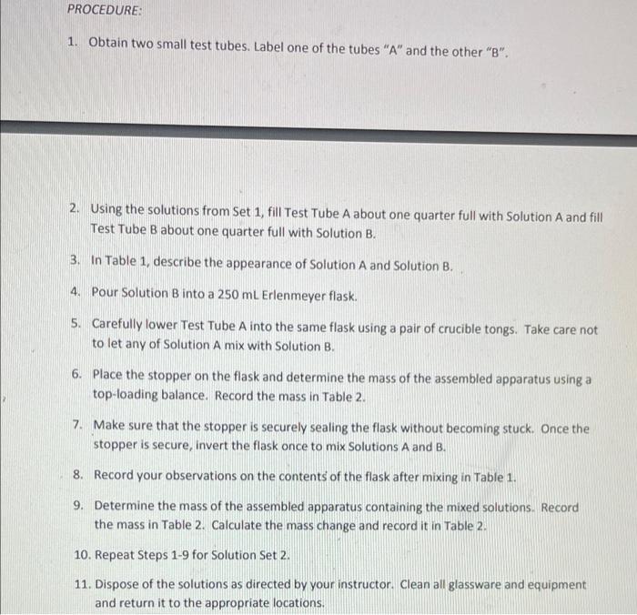 Solved Use diagrams to show the whole lab procedure step by | Chegg.com