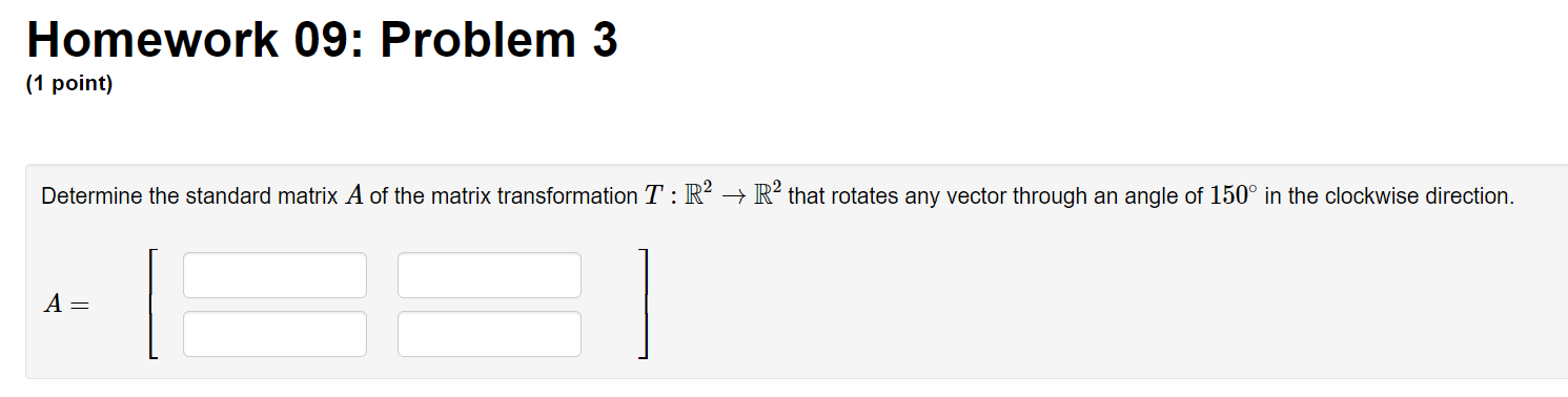 Solved Homework 09: Problem 3(1 point)Determine the | Chegg.com Solved Homework 09: Problem 3(1 point)Determine the | Chegg.com