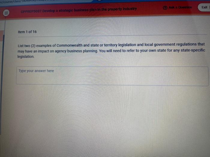 Solved List two (2) examples of Commonwealth and state or | Chegg.com