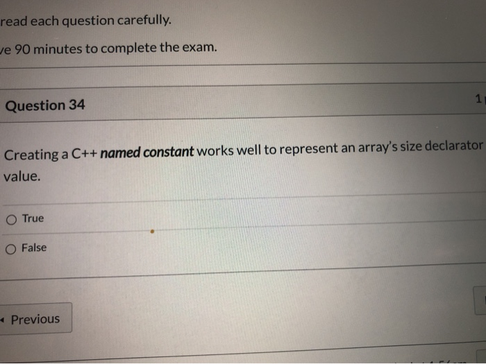Solved read each question carefully. Je 90 minutes to | Chegg.com