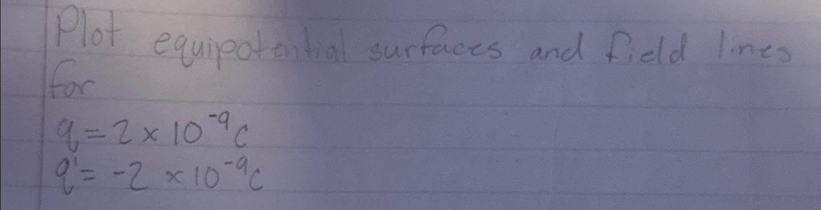 Solved Plot equipotential surfaces and field lines | Chegg.com