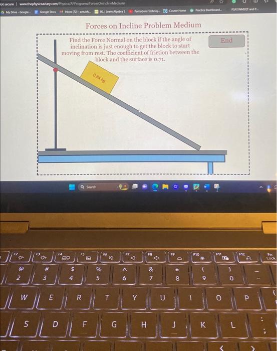 Solved Forces on Incline Problem Medium | Chegg.com Solved Forces on Incline Problem Medium | Chegg.com