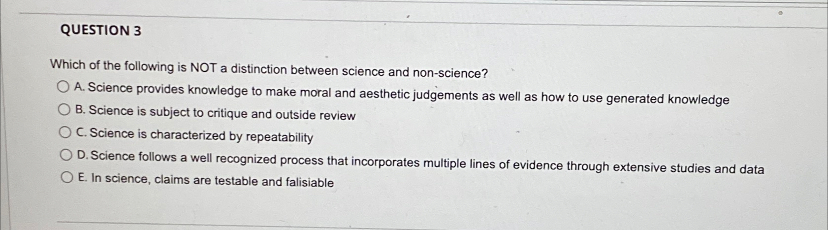 Solved QUESTION 3Which of the following is NOT a distinction | Chegg.com