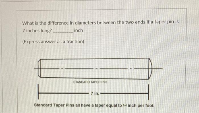 Solved What is the difference in diameters between the two | Chegg.com