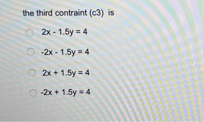 Solved Find below the graphical slution for L.P. problem use | Chegg.com