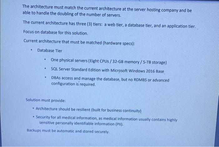 Solved The architecture must match the current architecture | Chegg.com
