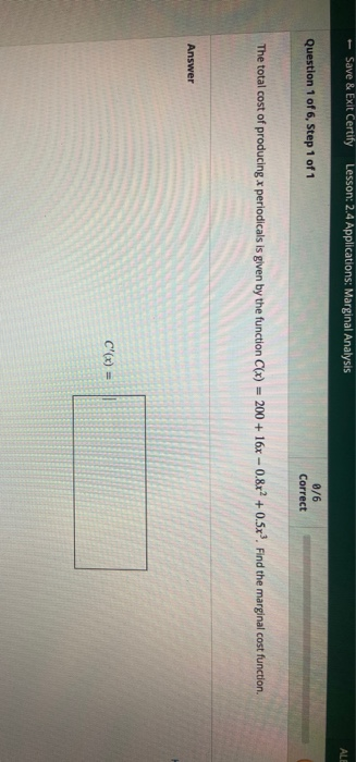 Solved Save & Exit Certify Lesson: 2.4 Applications: | Chegg.com