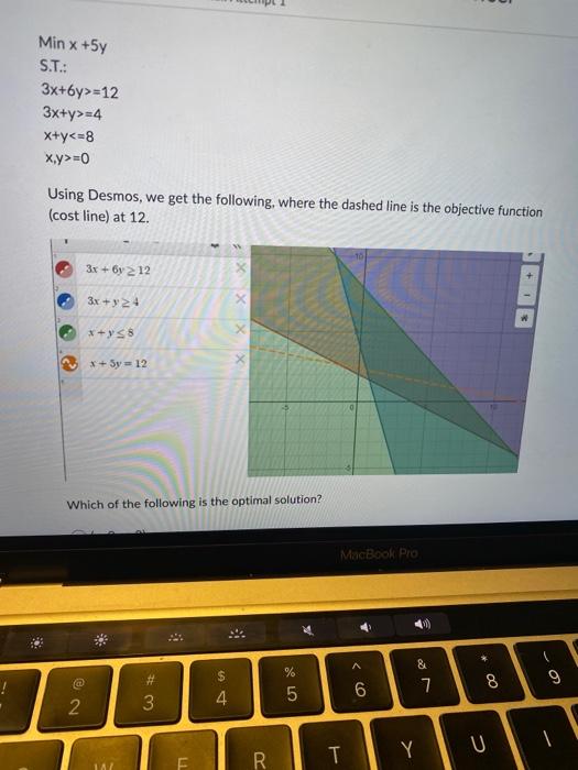Solved 2x−4y =3y =0 The orange dash line below | Chegg.com