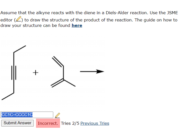 Solved Assume that the alkyne reacts with the diene in a | Chegg.com