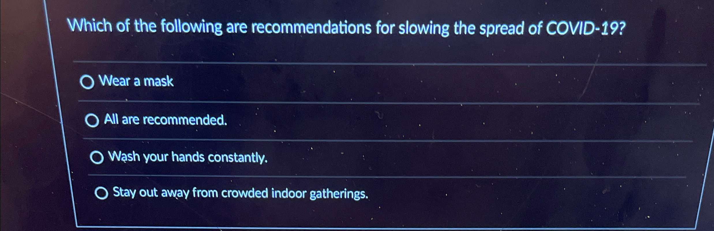 Solved Which of the following are recommendations for | Chegg.com