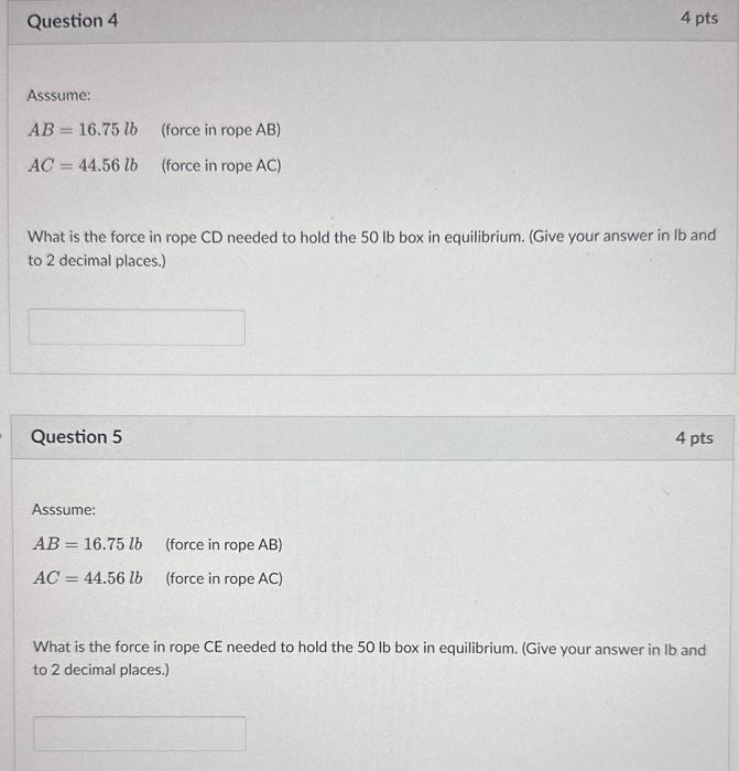 Solved We are wanting to determine the tension in each of | Chegg.com