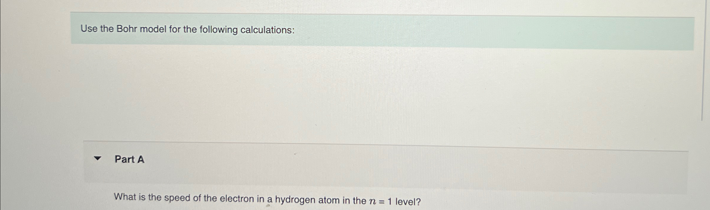 Solved Use the Bohr model for the following | Chegg.com