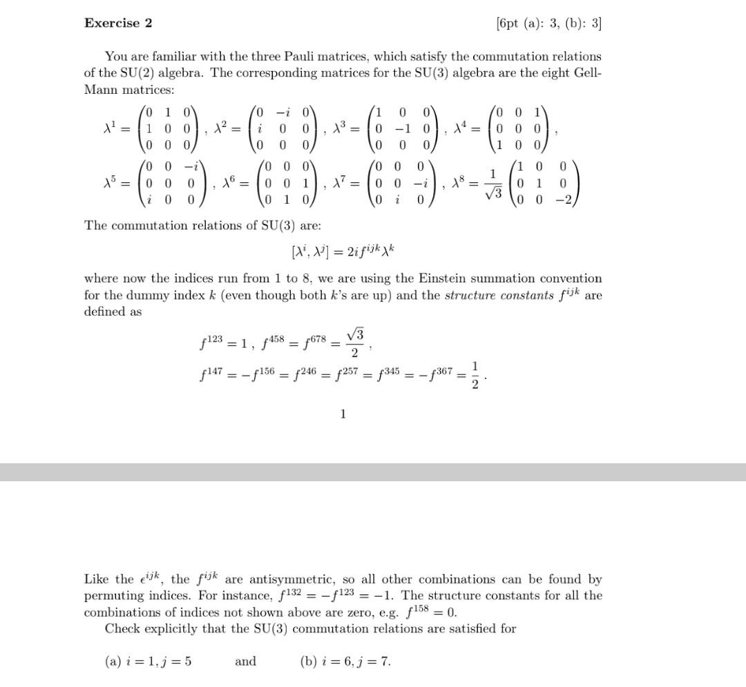 Solved You are familiar with the three Pauli matrices, which | Chegg.com