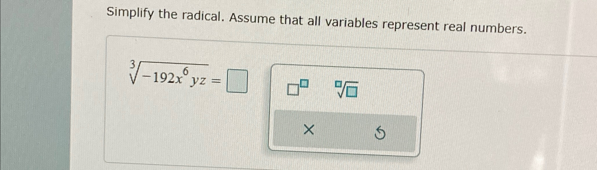 Solved Simplify the radical. Assume that all variables | Chegg.com