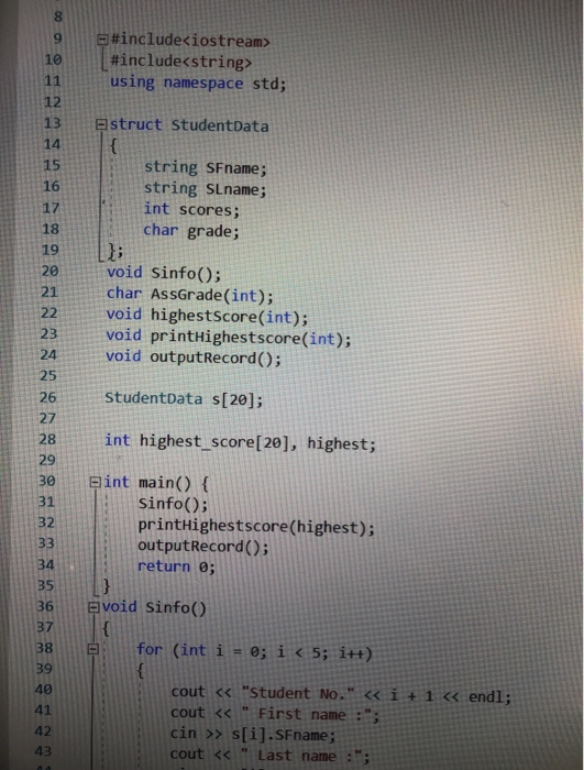 Solved . Revise your previous program, using the name | Chegg.com