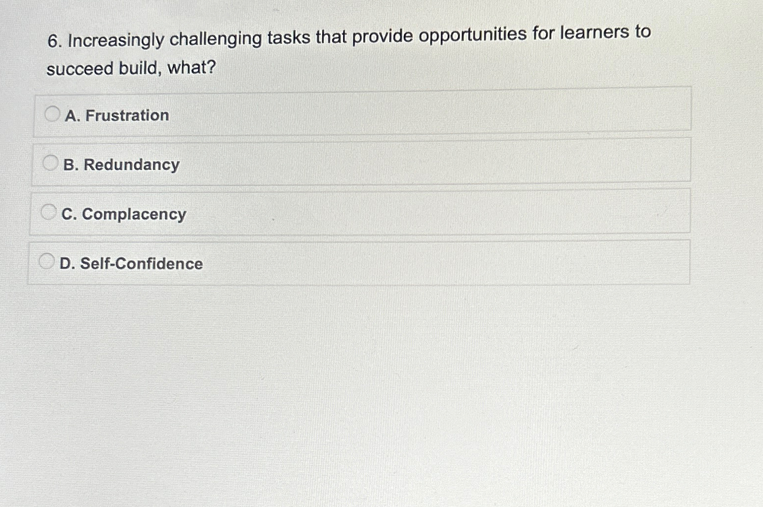 Solved Increasingly challenging tasks that provide | Chegg.com