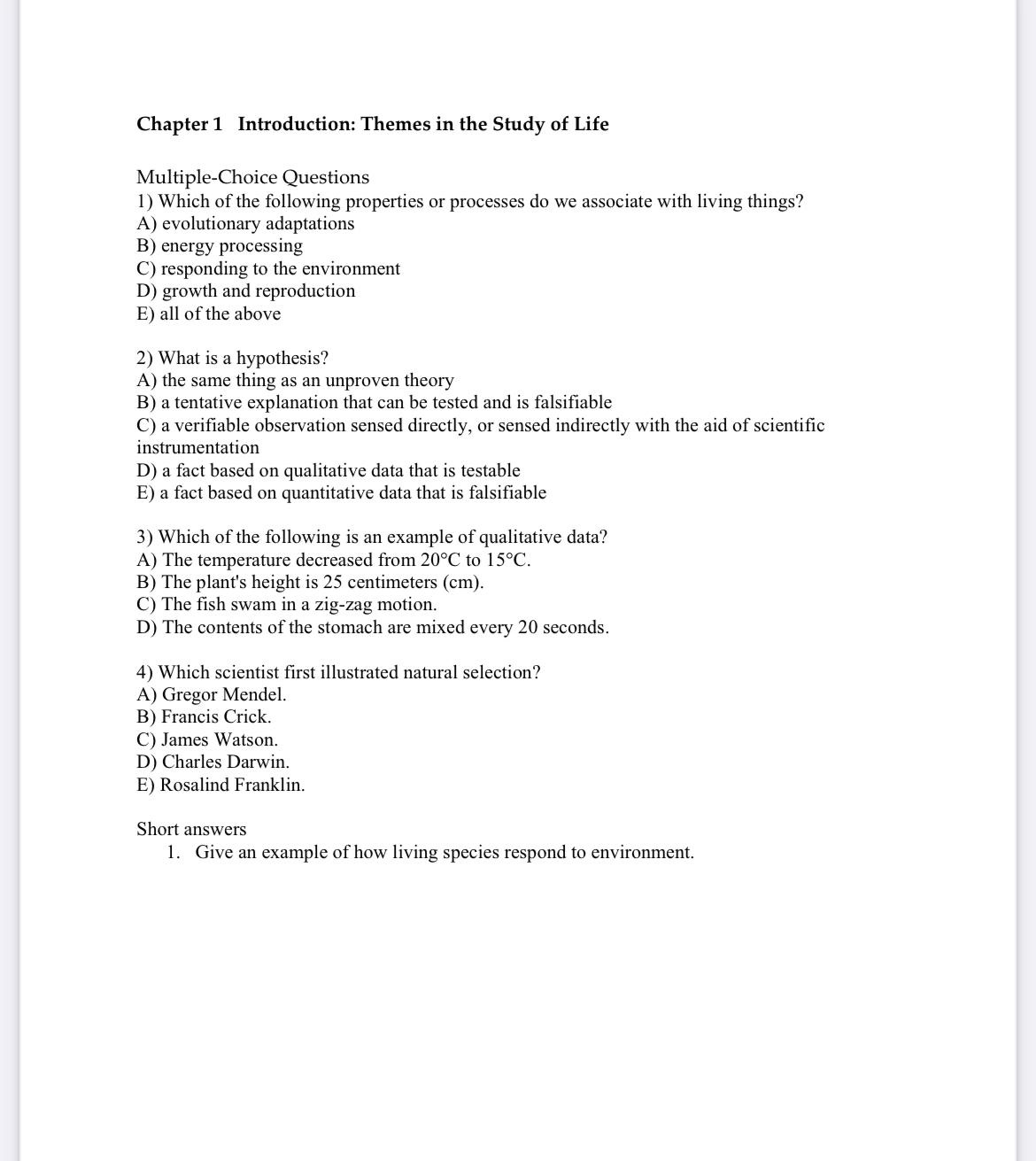 Solved Chapter 1 ﻿Introduction: Themes in the Study of | Chegg.com