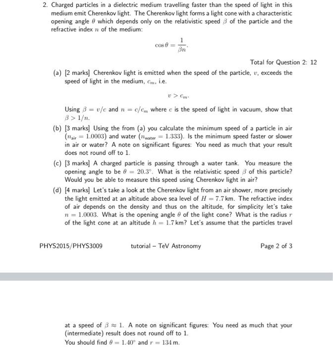 Solved 2. Charged particles in a dielectric medium | Chegg.com