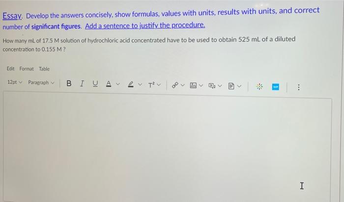 Solved Essay. Develop the answers concisely, show formulas, | Chegg.com