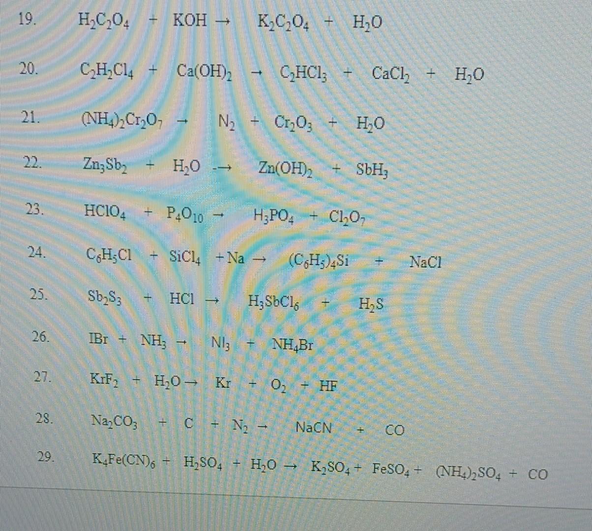 Solved H2C2O4+KOH→K2C2O4+H2O | Chegg.com