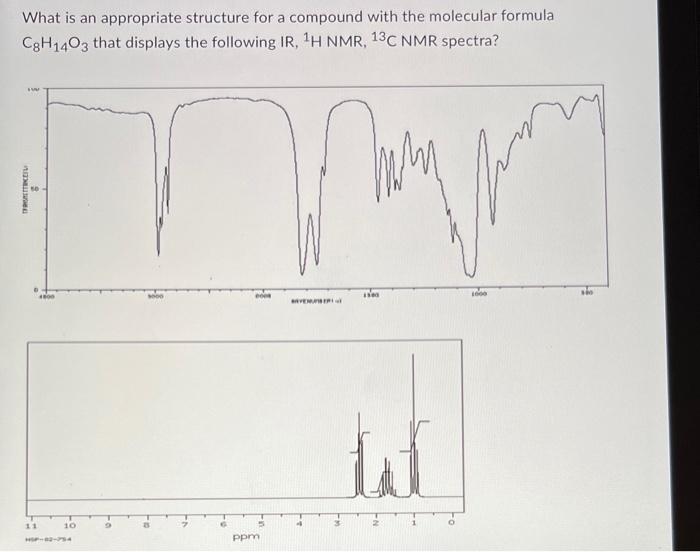 Solved What is an appropriate structure for a compound with | Chegg.com