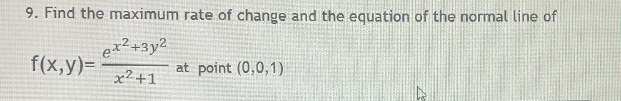 Solved Find the maximum rate of change and the equation of | Chegg.com