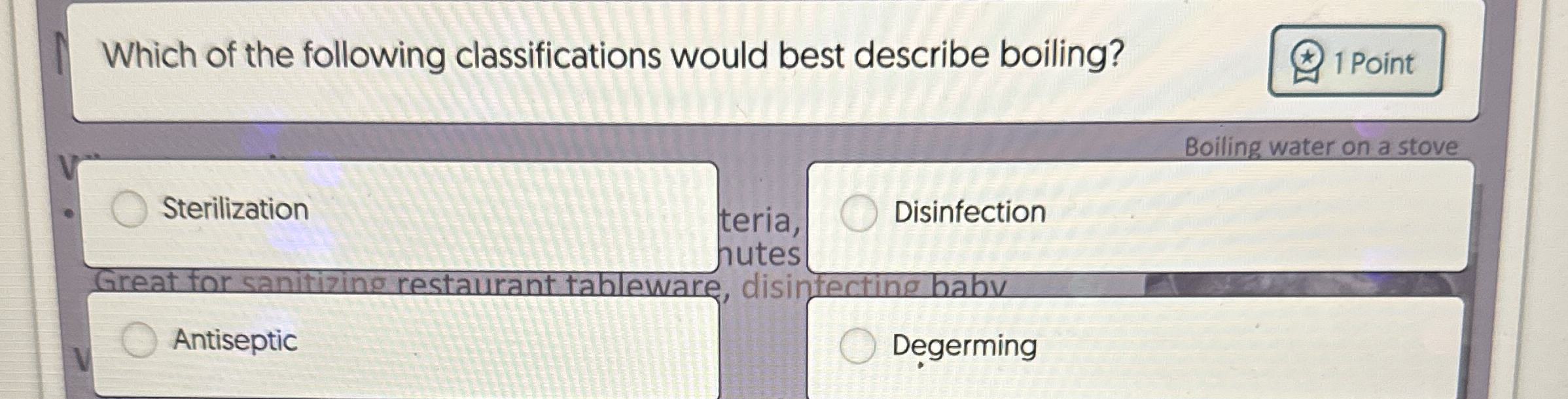 Solved Which of the following classifications would best | Chegg.com