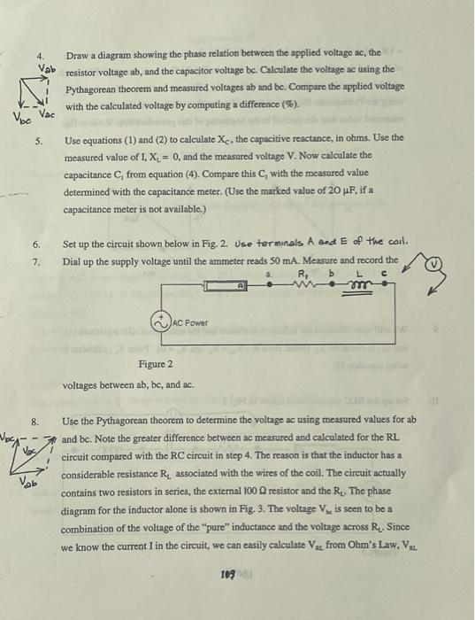 Solved Experiment 18 AC Circuits Objectives: 1) To measure | Chegg.com